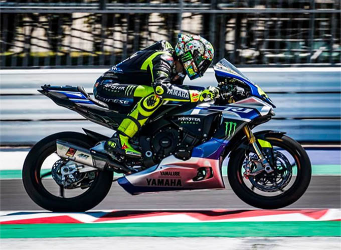 Akhirnya Rossi Bisa Latihan di Misano, Pakai Motor Superbike (YZF-R1)