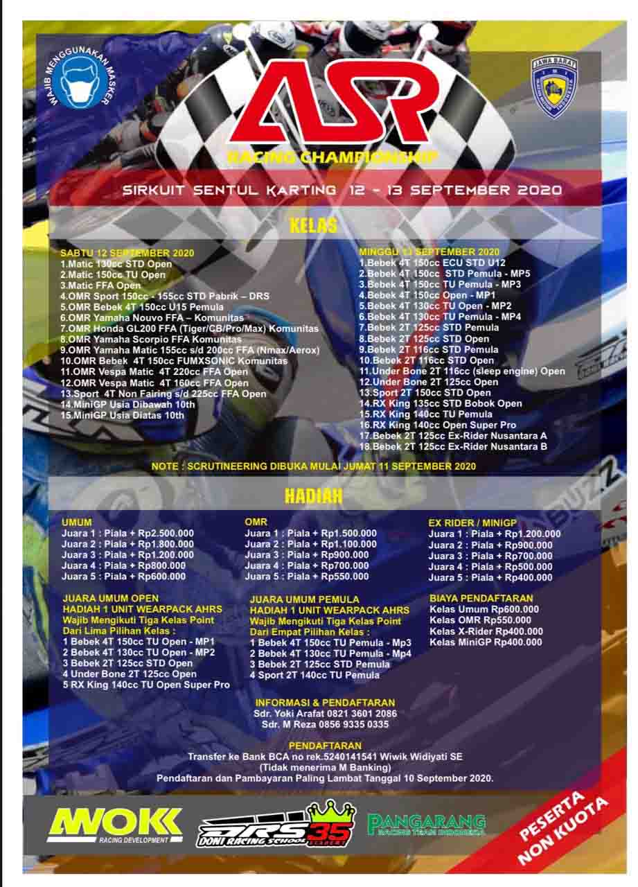 ASR Road Race Siap Digelar di Sentul Kecil, Diklaim Siap 1000 Persen ...