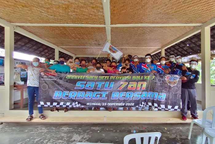 Rayakan Anniversary Ke-7 YRFI Bali Kunjungi Panti Asuhan - BeritaBalap.com