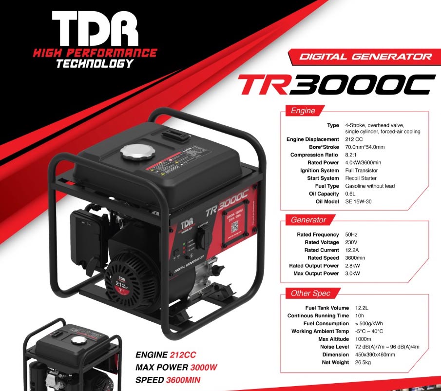 Genset TDR TR3000 ok - BeritaBalap.com