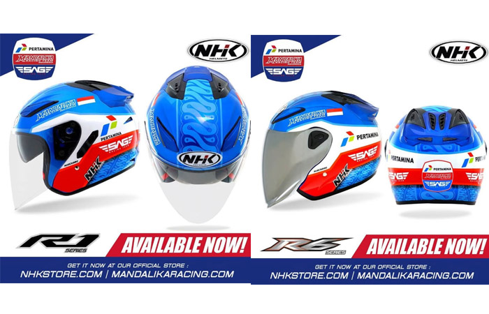 Keren ! Helm NHK Mandalika Racing Hanya 400 Ribu-an, Tersedia 2 Tipe ...