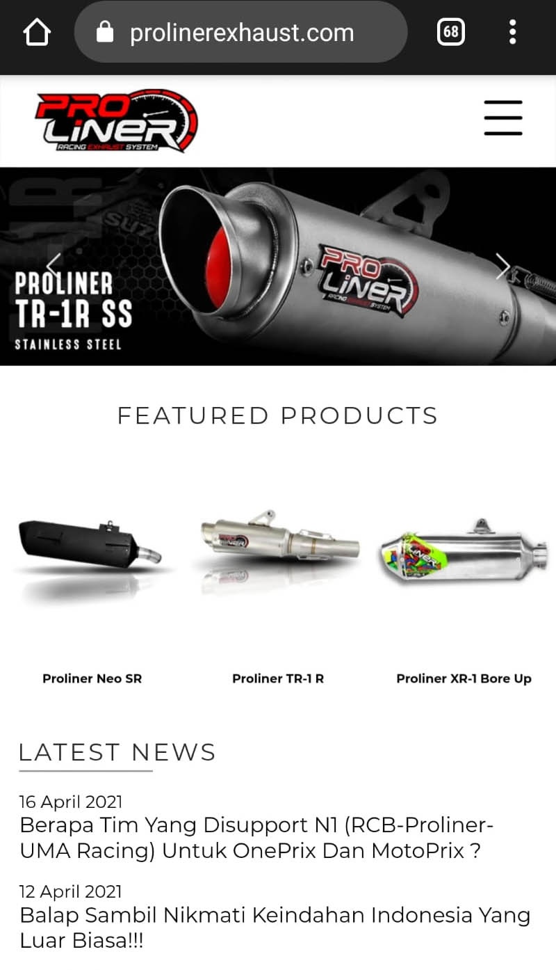 Launching Website Proliner Exhaust : Makin Dekat Di Hati, Makin Mudah ...