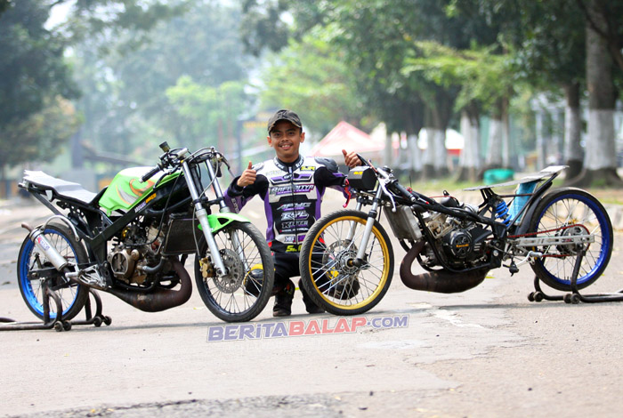 Arjuna Delta Motor Hantar Riki Butong Raih Double Winner Sport 2T Open di West Java Drag Bike ...