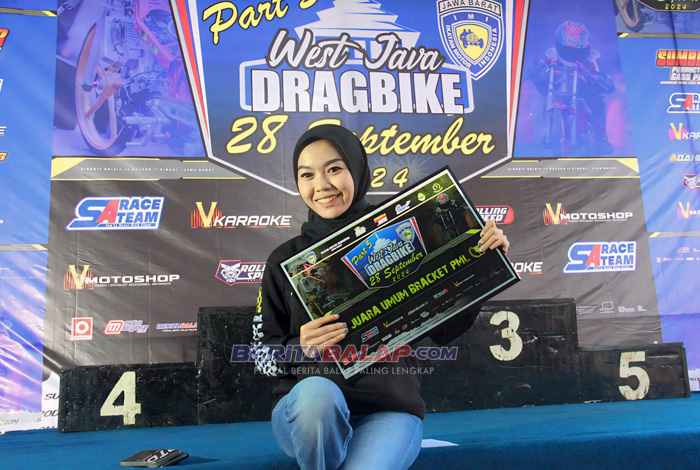 Keren ! Chyntia TNA Kembali Sabet JU Bracket Pemula di West Java Drag Bike 2024 Part 5 ...