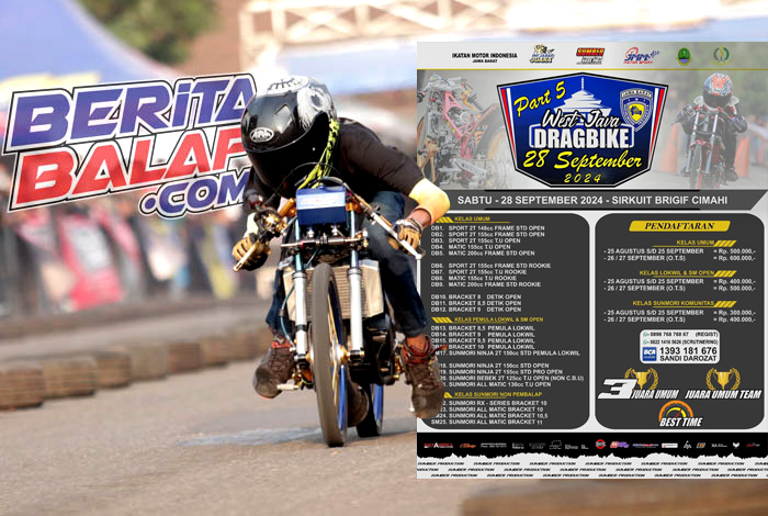 West Java Drag Bike 2024 Part 5 Siap Digelar di Cimahi (28 September ...