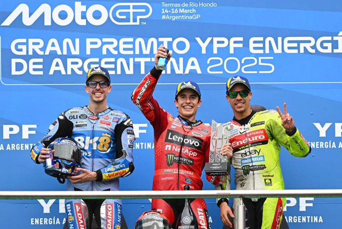 Hasil MotoGP Argentina 2025 : Marc Marquez Taklukan Alex, Franco ...